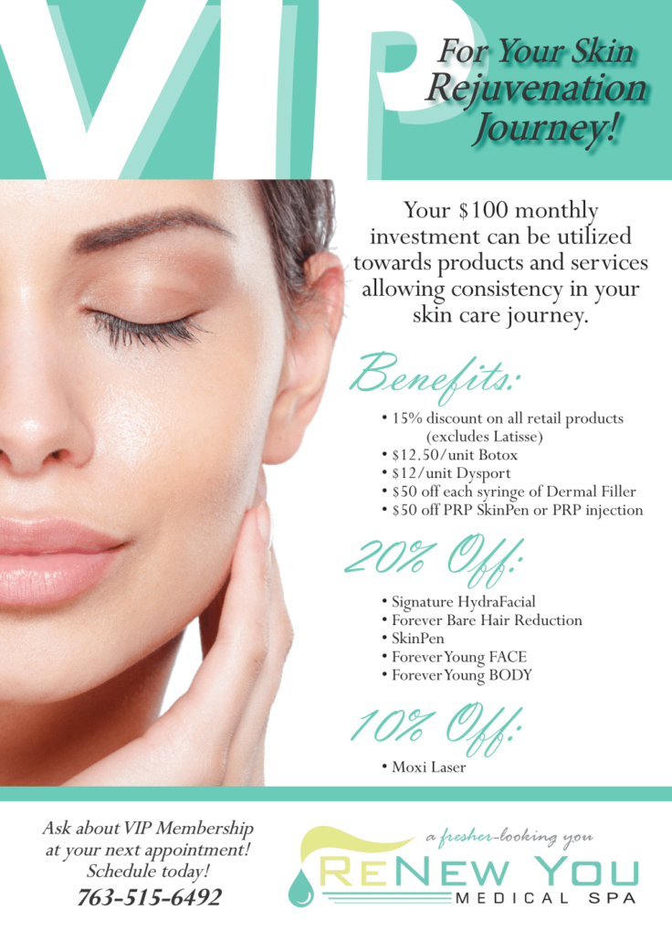 ReNew You Med Spa - Medical Spa VIP Membership Benefits